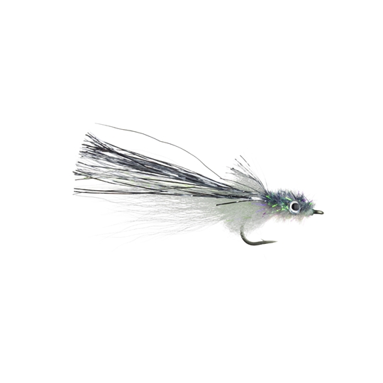 Mini Murdich Minnow Fly- Gray/White