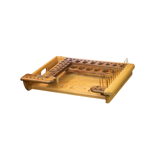 Oasis Compact Bench Fly Tying Workstation Walnut | Mad River Outfitters