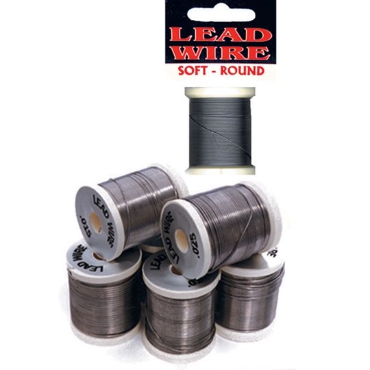 Lead wire spools for fly tying